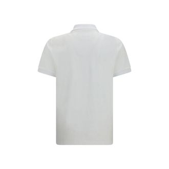 Fendi Mens White Cotton Polo Shirt