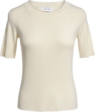 Sand Copenhagen Sand, Femme, Tops, Blanc, Taille: 44 FR Seta Blend Delphine