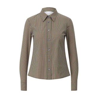Caliban Skin Like Hemdbluse mit Muster