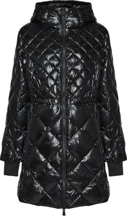 Elena Miro Longue doudoune matelass&eacute;e - Femme - Vestes - Noir - Taille: 52 FR