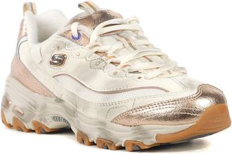 Skechers Womens DLites Biggest Fan Fashion Sneaker, Natural Gold, 38.5 EU