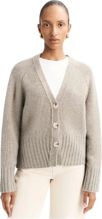 Soft Goat Femme, Pulls, Gris, Taille: 38 FR Cardigan en cachemire &agrave; col en V