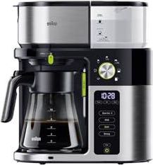 Braun MultiServe KF9050BK Machine &agrave; caf&eacute;, de 1 &agrave; 110 tasses, Syst&egrave;me BrewChoice Plus pour personnaliser linfusion selon vos go&ucirc;ts