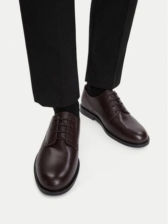 Calvin Klein Halbschuhe Ess Rubber Derby Lth HM0HM02056 Dunkelbraun