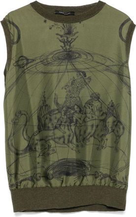 Fabiana Filippi Tr&auml;gershirt mit grafischem Print - Gr&uuml;n