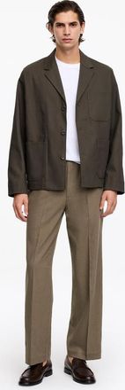 Arket Weite Hose Aus Leinenmischung -Beige