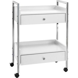 Clp Chariot &agrave; ustensiles de luxe Blanc