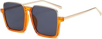 Generic Lunettes de soleil personnalis&eacute;es &agrave; grand cadre carr&eacute; for femme, &agrave; la, for les f&ecirc;tes, les d&eacute;placements et les vacances(Orange)