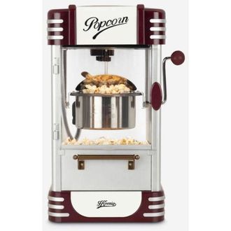 H.Koenig Hkoenig Pop330 Popcornmaschine silber Retro-Design