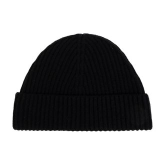 Jil Sander Homme, Accessoires, Noir, Taille: ONE Size Wool Beanie