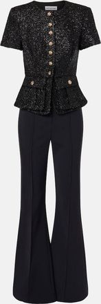Self Portrait Jumpsuit aus Boucl&eacute;