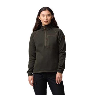 Fj&auml;llr&auml;ven Damen &Ouml;vik Fleece Half Zip Sweatshirt, Deep Forest, S