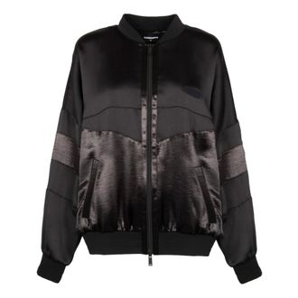 Dsquared2 Femme, Vestes, Noir, Taille: 36 FR Techno Fabric SweaT-shirt