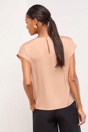 Lipsy T-Shirt Lipsy Drapiertes Oberteil, Regular (1-tlg)