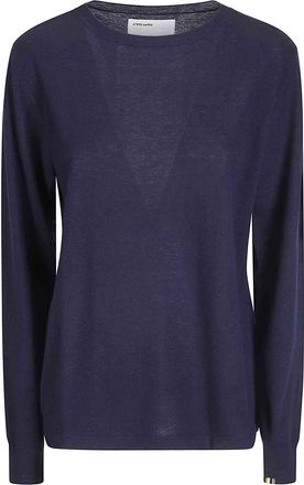 Extreme Cashmere Pull Col Rond - Bleu Fonc&eacute;
