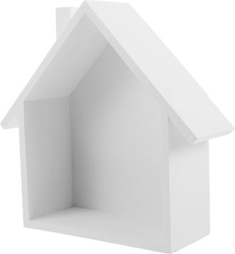 Valiclud Hausf&ouml;rmiges Holz Wandregal 24X78cm Rustikales Schwebendes Aufbewahrungs und Ausstellungsregal f&uuml;r Kinderzimmer K&uuml;che Bad und Wohnzimmer