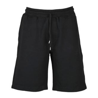 C.P. Company C.p. Company, Homme, Shorts, Noir, Taille: S Cotton Diagonal Fleece Cargo Shorts