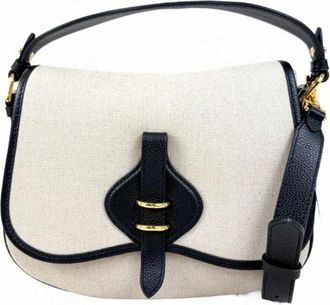 Coccinelle Femme, Sacs, Blanc, Taille: ONE Size Mavery Canvas Tracola c/Patta Media