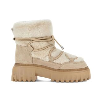 Hogan Beige Chunky Lug Sole Schn&uuml;rschuhe - - Shoes - Damen - Beige - 36 EU