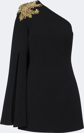 Rebecca Vallance Verziertes One-Shoulder-Minikleid River