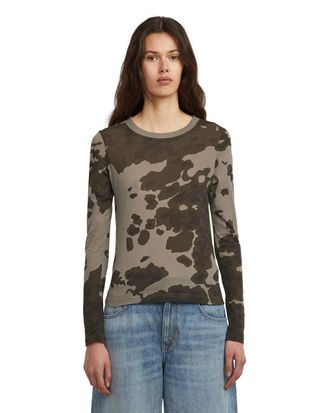 G-Star G-Star AOP Slim r t ls wmn