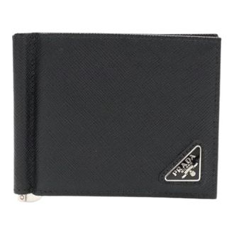 Prada Portefeuille bi-fold Pre-owned - Femme - Pre-owned - Noir - Taille: ONE Size
