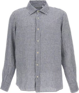 Original Vintage Homme, Chemises, Multicolore, Taille: XL Chemise Classique en Lin &agrave; Carreaux