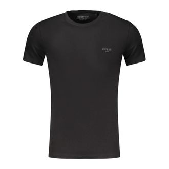 Guess T-Shirt aus Baumwollmischung - - Tops - Herren - Schwarzk - M
