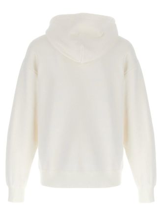 Valentino Garavani Logo-Print Cotton Hoodie - White
