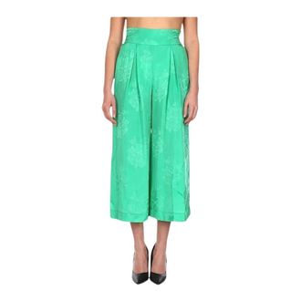 Pinko Floral Jacquard Amazonia Hose - - Trousers - Damen - Gr&uuml;n - S