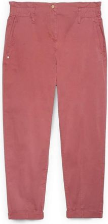 Fiorella Rubino Femme, Pantalons, Rose, Taille: 46 FR Pantalon Ballon en Coton