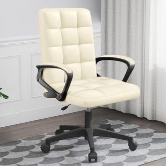 Generic Hochlehner-Schreibtischstuhl,Leder-Chefsessel,komfortabler moderner Schreibtischstuhl,ergonomischer Computerstuhl Armlehnen,telhoher R&uuml;ckenlehne,360&deg; 