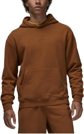 Nike Jordan Sweat &agrave; capuche Air Fleece pour homme, Brun clair britannique/brun clair, Medium