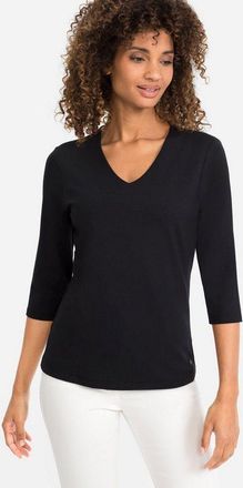 Olsen V-Shirt im Uni-Look