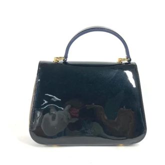 Louis Vuitton Sac &agrave; main vintage Louis Vuitton en cuir verni monogramm&eacute; - Femme - Pre-owned - Noir - Taille: ONE Size