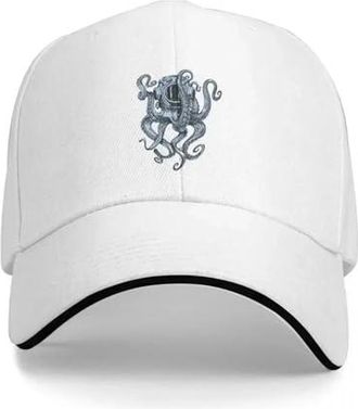 Generic Casquette Homme, Casque de Plongeur Octopus Casquette Mode d&eacute;contract&eacute;e Casquette de Baseball Cadeau Hip Hop Bonnets Unisex d&eacute;t&eacute;