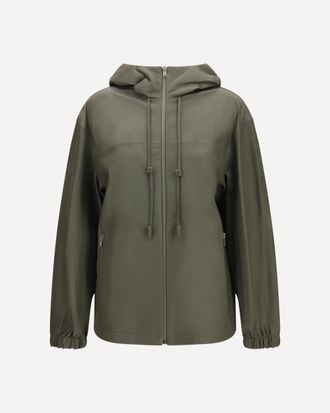 Bottega Veneta Lightweight nappa leather Jacket with Intrecciato Hood Female 40