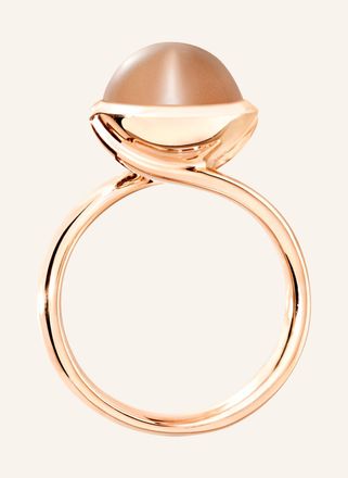 Tamara Comolli Tamara Comolli Ring Ring Bouton Large Moonstone Brown Aus 18k Ros&eacute;gold Mit Brauner Mondstein rosegold