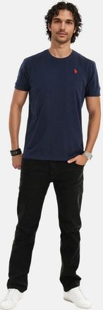 U.S.Polo Association T-Shirt T-Shirt USNaash - Herren Basic Shirt aus 100 % Baumwolle Klassischer Rundhalsausschnitt, weiches Material und Logo-Stickerei