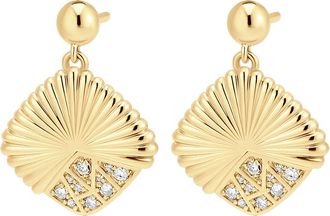 Edenly Ohrringe Frische - Mare - 18 Karat Gelbgold und Diamanten