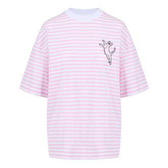 Iceberg Femme, Tops, Rose, Taille: 36 FR T-shirt &agrave; Manches Courtes Coupe D&eacute;contract&eacute;e