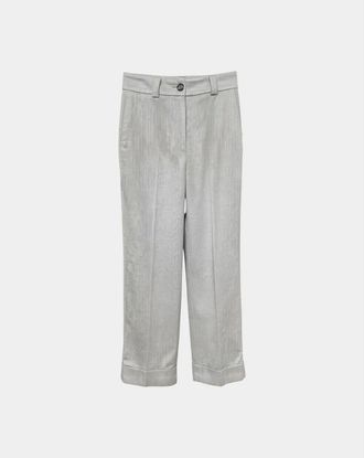 PESERICO Femme, Pantalons, Beige, Taille: 40 FR Cropped Pantalons