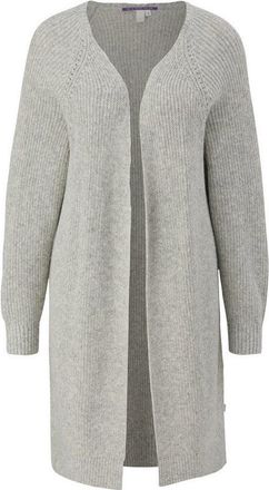 QS by s.Oliver Cardigan Strickjacke Lange Strickjacke aus Baumwollmix