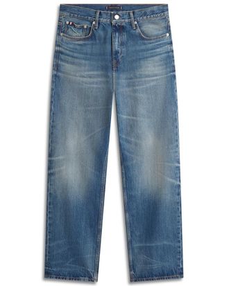 Tommy Hilfiger Jeans aus Baumwolle im Washed-Look, Relaxed Straight Fit in