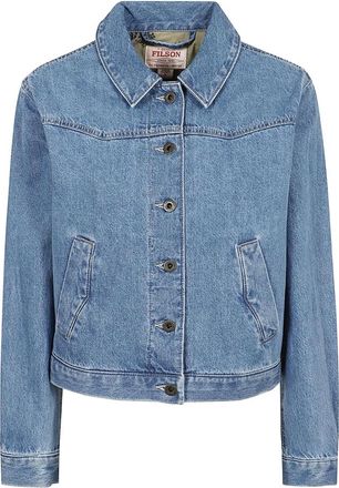 Filson Femme, Vestes, Bleu, Taille: 38 FR Veste en denim Western