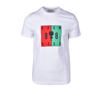 Dirk Bikkembergs Homme, Tops, Blanc, Taille: M Collection de T-shirts en Coton &Eacute;l&eacute;gants