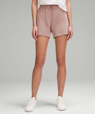 lululemon Softstreme Shorts mit hohem Bund f&uuml;r Frauen - 10 cm - Gr&ouml;&szlig;e 0 in Twilight Rose