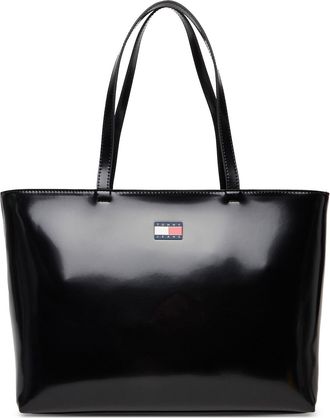 Tommy Jeans Handtasche Tommy Jeans Tjw Must Tote AW0AW18069 Schwarz