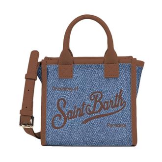 MC2 Saint Barth Mini Handtasche mit Schulterriemen - - Bags - Damen - Blau - ONE SIZE