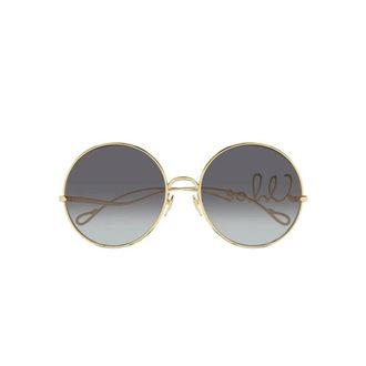 Chlo&eacute; Runde Sonnenbrille - - Accessories - unisex - Gelb - 60 MM